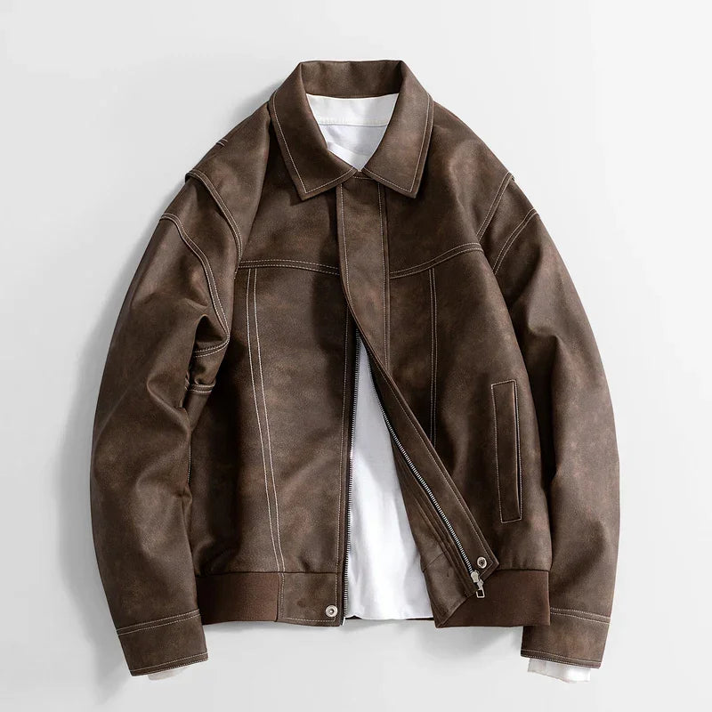 Hafford Classic Leather Jacket – Blake Hampton
